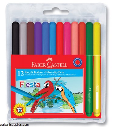 Fibre Tip Marker 12pk - Cork Art Supplies Ltd