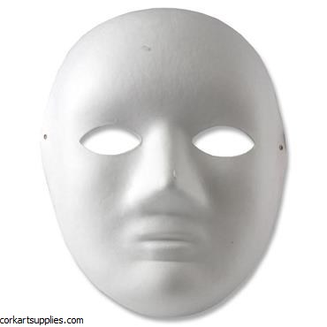 Masks Plain Full Face - Cork Art Supplies Ltd