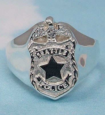 Seattle Police Signet Ring Med - Swissa Jewelers