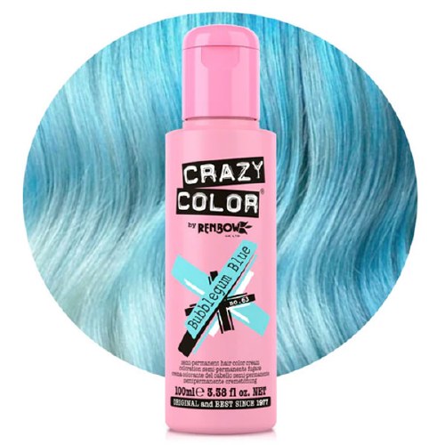 Crazy Color BubbleGum Blue 100ml