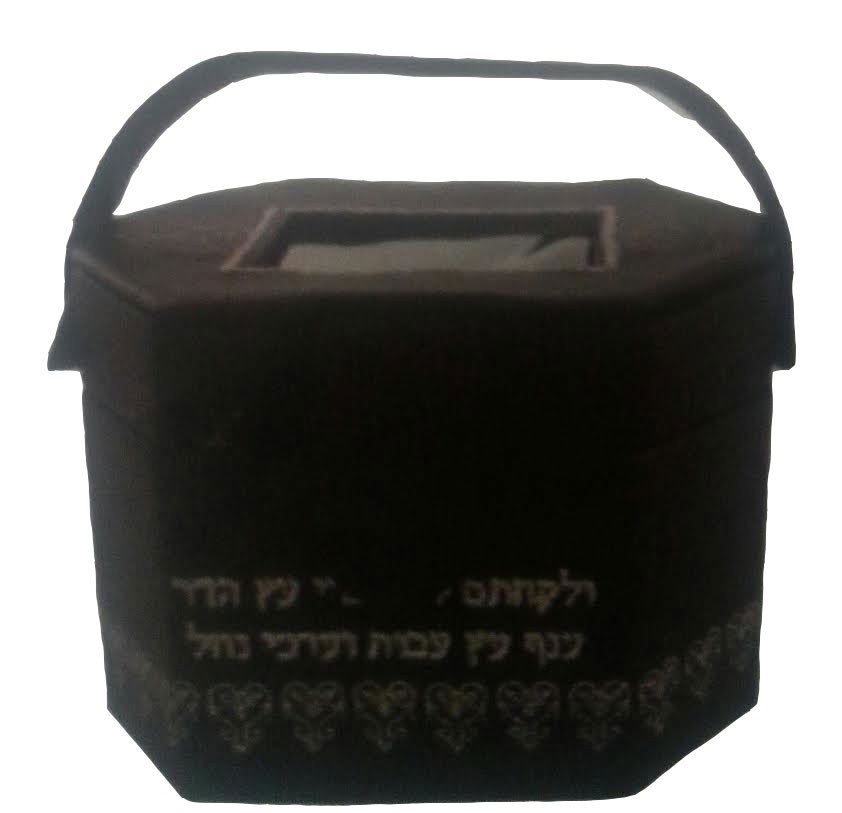 Esrog Box Leather with Window and Handle - The Judaica Place