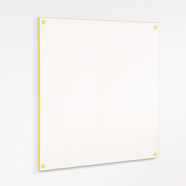 WriteOn Coloured Edge Whiteboard 1176 x 1479mm Yellow Edge - Boards Direct