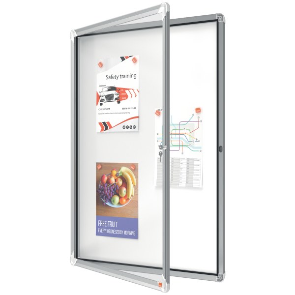 Nobo Premium Plus Lockable Whiteboard - Boards Direct