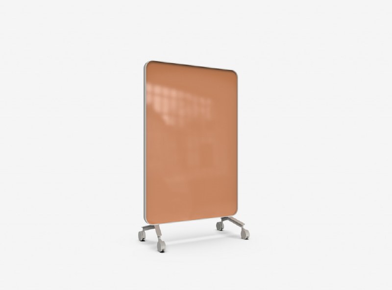 Frame Mobile Glass Writing Board - Boards Direct