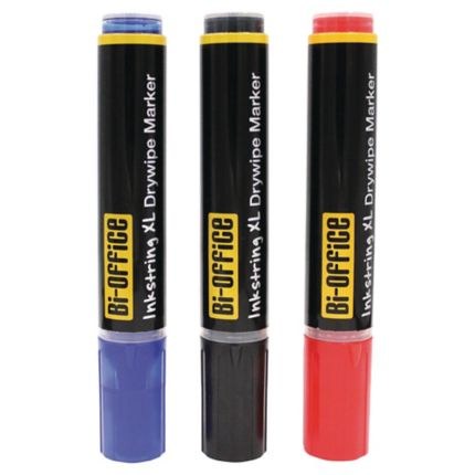 Bi-Office Inkstring Gel Drywipe Markers - Boards Direct