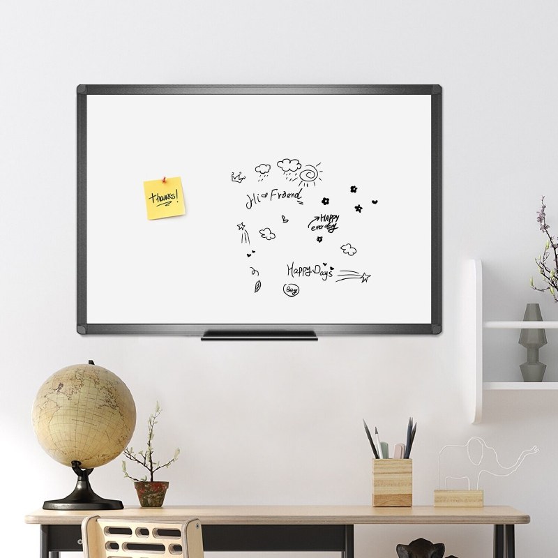 Black Frame Magnetic Writing Board - Boards Direct