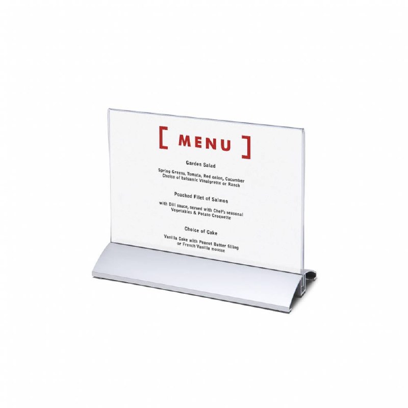 Premium Table-Top Menu Holder A5 Horizontal - Boards Direct
