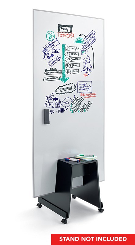 Meet Up Agile Whiteboard 90 x 180cm - Boards Direct