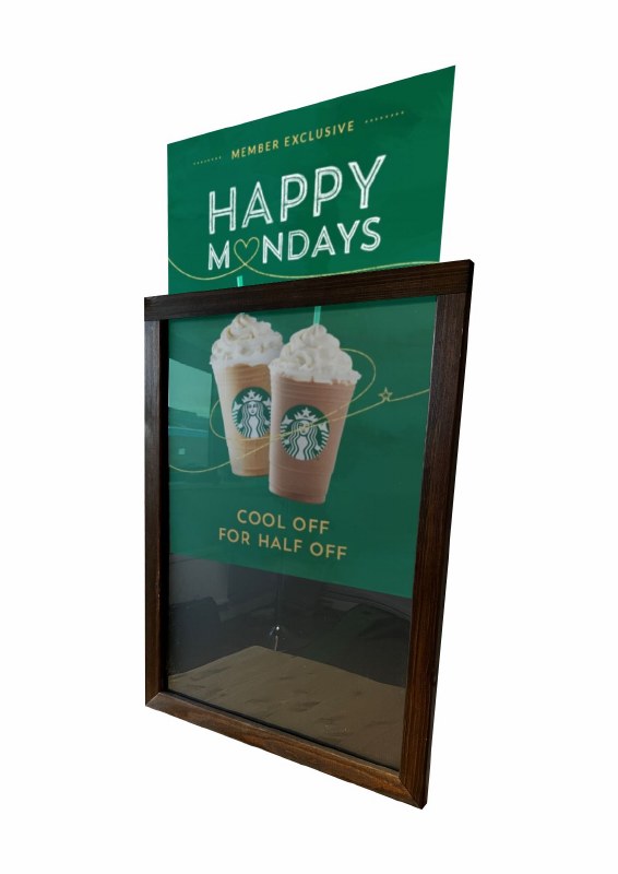 Wood Frame Slide-In Poster Cases - Boards Direct