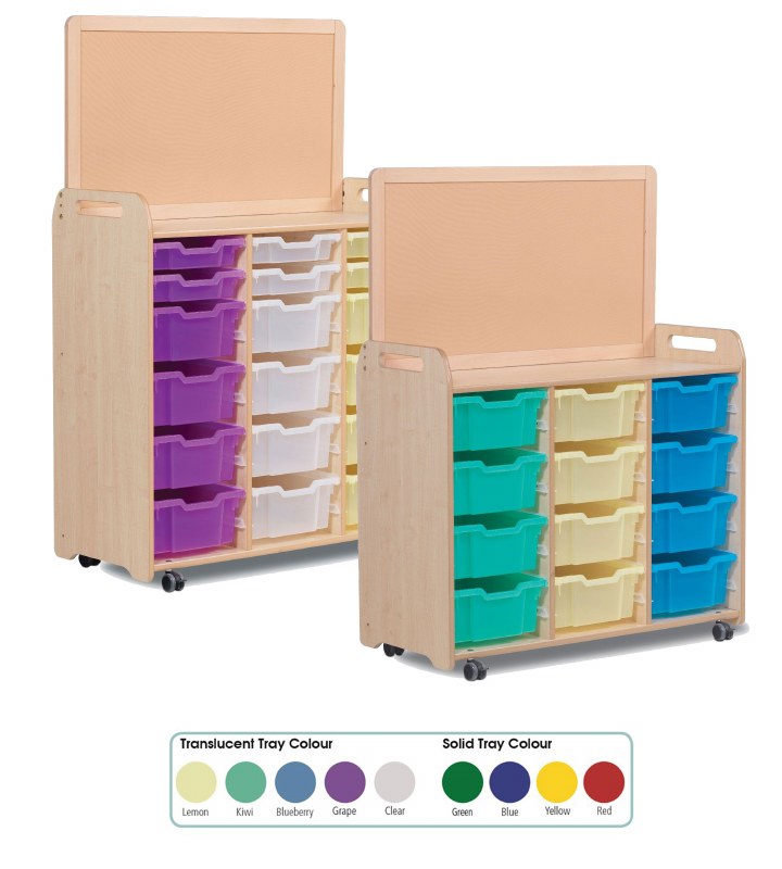 Tray Storage Units with Display Divider - Boards Direct