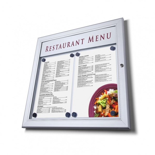 Outdoor Lockable Menu Cases - Boards Direct