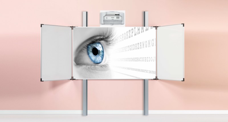 Column Boards - Winged Projection Whiteboards - Boards Direct