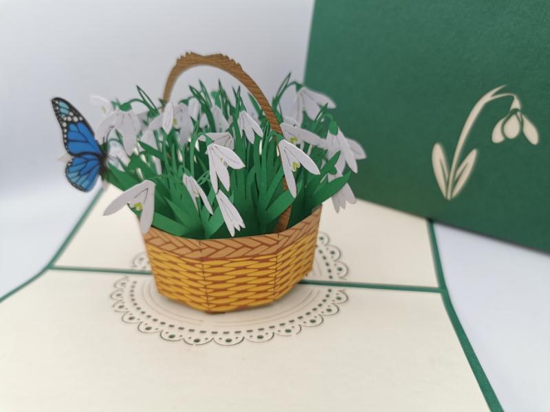Paperbear Snowdrops - Winnie's Craft Cafe