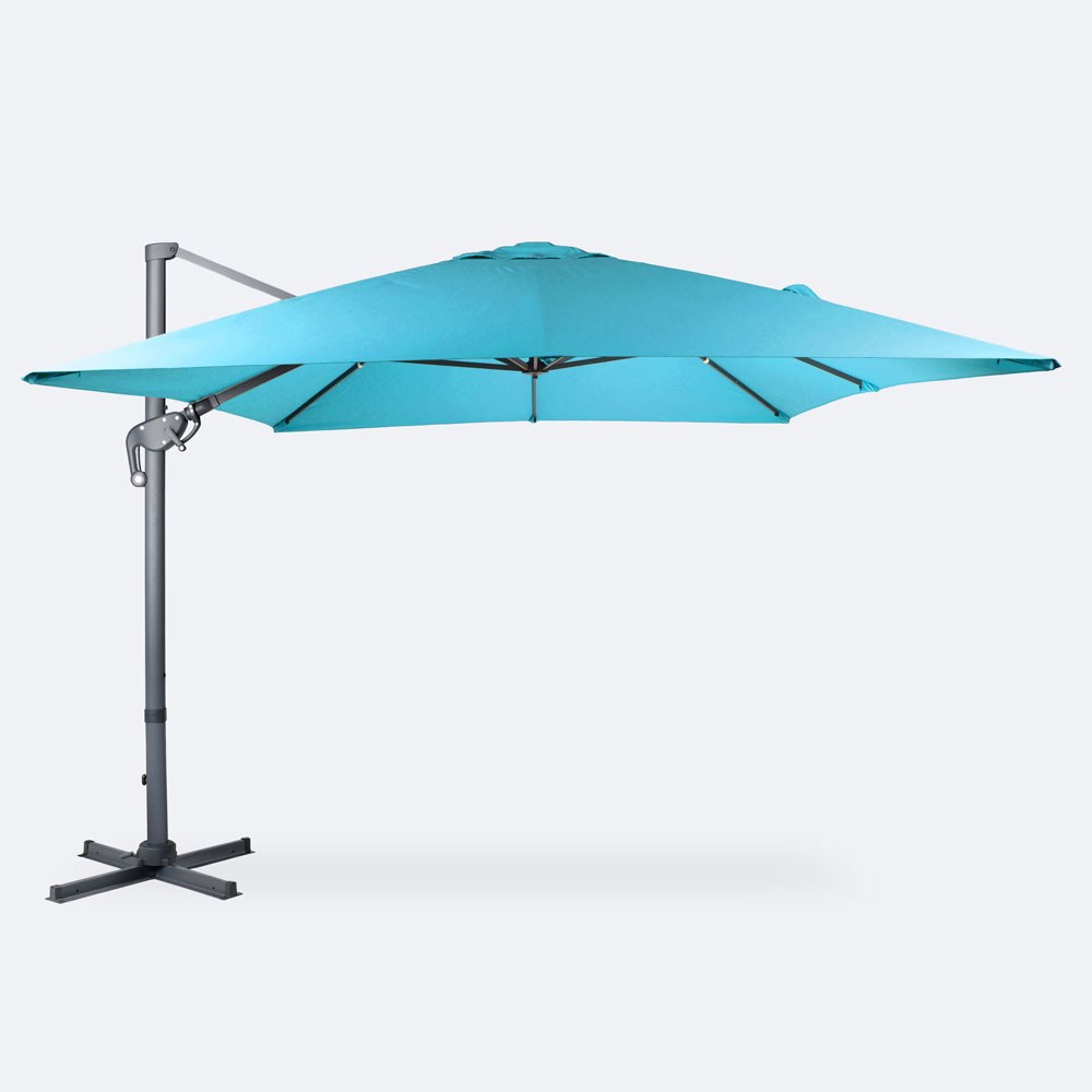 Orion 10x13 Rectangular Parasol - Turquoise - D.O.T. Furniture Limited