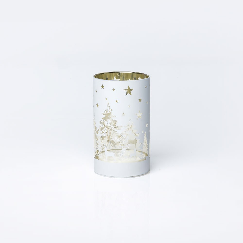 LED Cylinder Small-White Tree - D.O.T. Furniture Limited