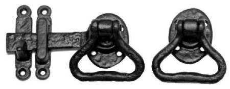 Kirkpatrick 1146 Gate Latch Bow Antique Black - Broughtons Lighting ...