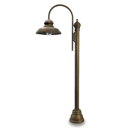 Mill Small Lamp Post 1735 Aged Copper Clear Glass - Broughtons Lighting ...