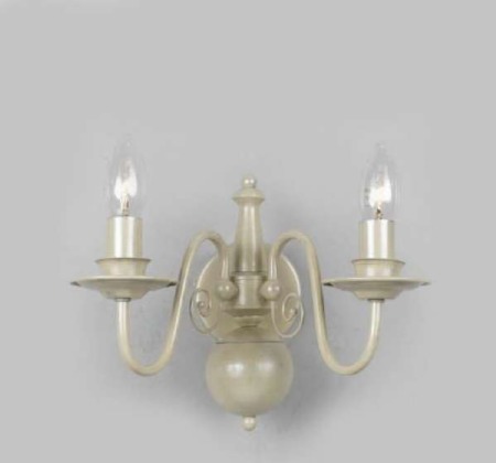 Flemish Double Wall Light Cream - Broughtons Lighting & Ironmongery
