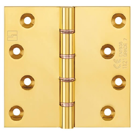 Projection Hinge P1260 CE 100x100mm Polished Brass Unlacquered ...