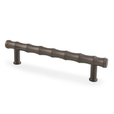 Bamboo Cabinet Pull Handle 128mm Dark Bronze PVD - Broughtons Lighting ...