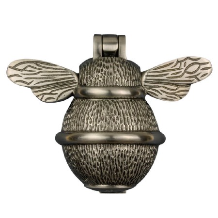 Bee Door Knocker Pewter - Broughtons Lighting & Ironmongery