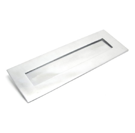 From The Anvil Period Letterplate Large Satin Chrome - Broughtons ...