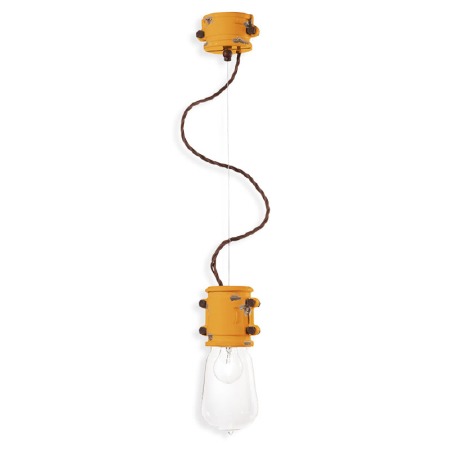 Ferroluce Ceiling Light C1520 Vintage Giallo - Broughtons Lighting ...