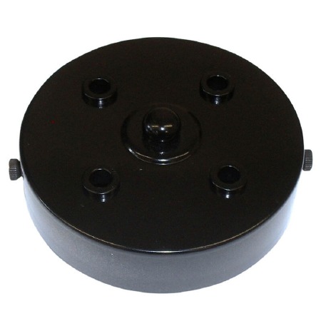 Ceiling Rose 4 Outlets Black - Broughtons Lighting & Ironmongery