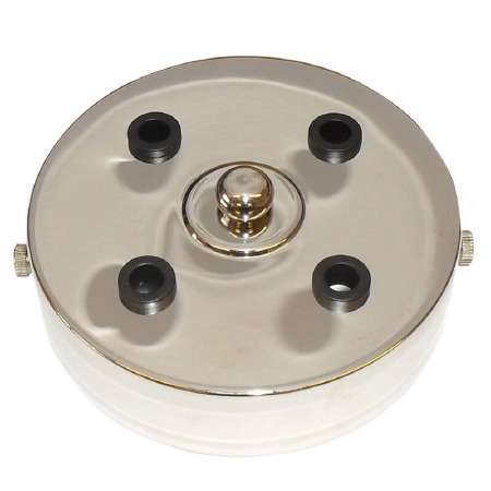Ceiling Rose 4 Outlets Nickel - Broughtons Lighting & Ironmongery