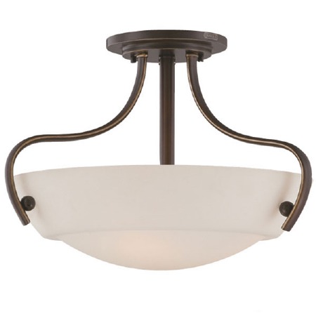 Quoizel Chantilly Semi Flush Ceiling Light - Broughtons Lighting ...