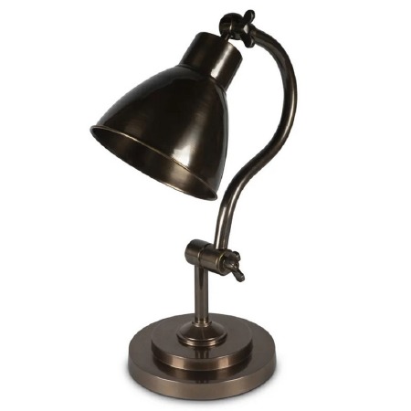 Classic Adjustable Desk Lamp Antique Brass - Broughtons Lighting ...