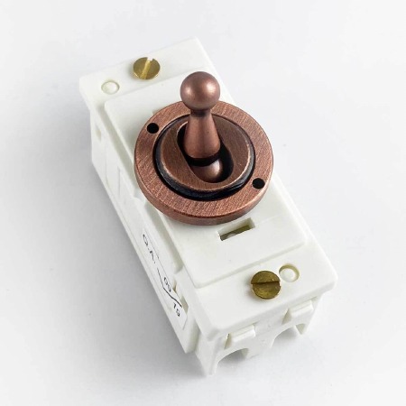 Replacement Dolly Switch Antique Copper - Broughtons Lighting & Ironmongery