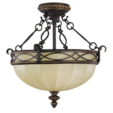 Feiss Drawing Room Semi Flush Ceiling Light - Broughtons Lighting ...