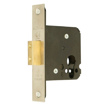 Euro Cylinder Mortice Deadlock G7004 2.5" Satin Stainless Steel ...