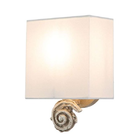 Flambeau Swirl Small Wall Light Antique White - Broughtons Lighting ...