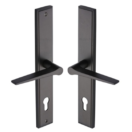 Heritage Gio Multipoint Door Handles Right Hand Matt Bronze ...