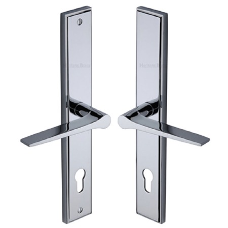 Heritage Gio Multipoint Door Handles Right Hand Polished Chrome ...