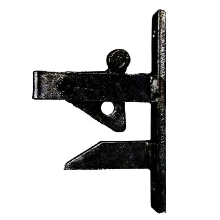 Heavy Duty Self Locking Gate Catch Black Steel - Broughtons Lighting ...
