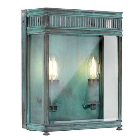 Elstead Holborn Large Outdoor Wall Light Verdigris - Broughtons ...