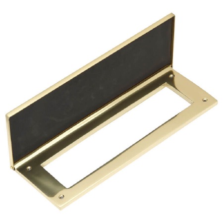 Internal Letter Plate/Tidy 10" Polished Brass Lacquered - Broughtons ...