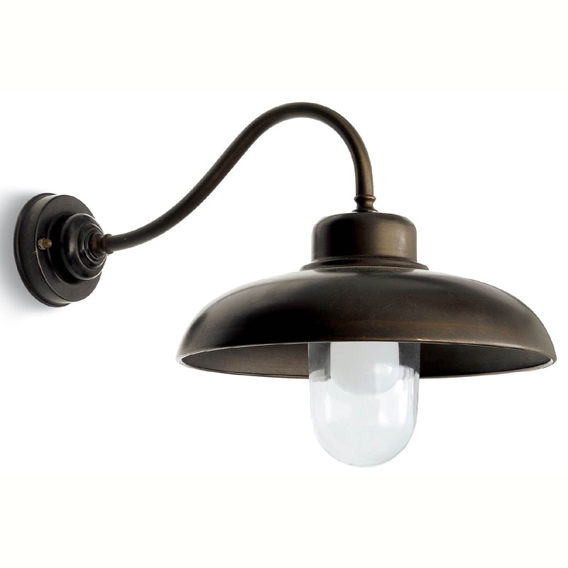 Samoa Outdoor Wall Light 1330 Bronzed Clear Glass - Broughtons Lighting ...