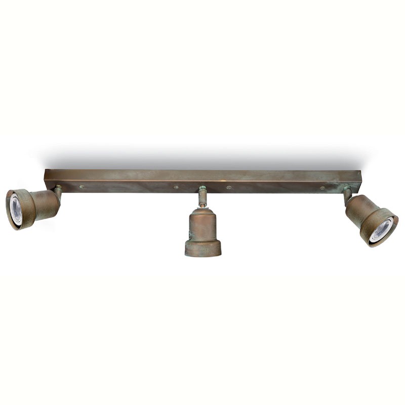 Silene Triple Spot Light Aged Copper - Broughtons Lighting & Ironmongery