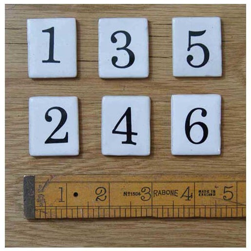 Ceramic Inserts 1 - 6 - Broughtons Lighting & Ironmongery