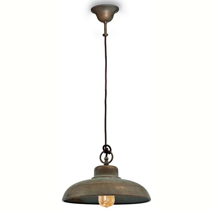 Samoa Ceiling Light 1658 Aged Copper - Broughtons Lighting & Ironmongery