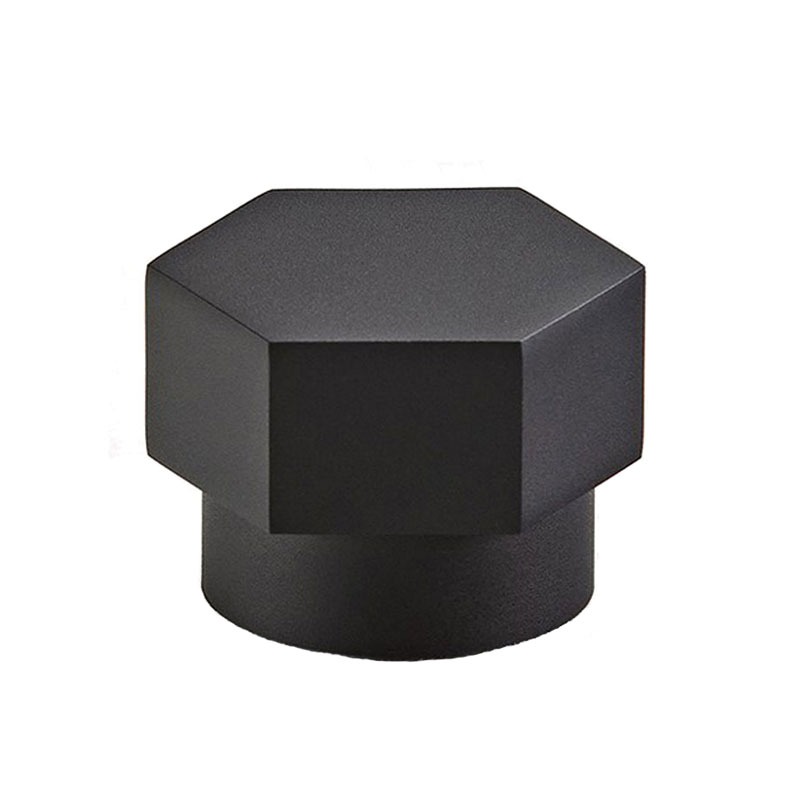 Hexagonal Cabinet Knob Zero Black - Broughtons Lighting & Ironmongery