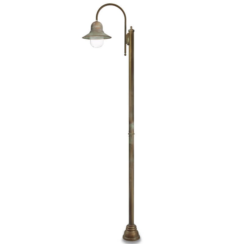 Campanula Lamp Post 1791 Aged Copper Clear Glass - Broughtons Lighting ...