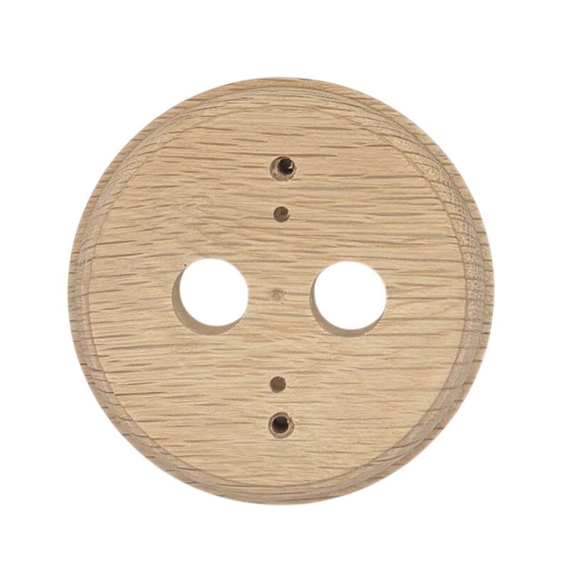 Round Oak Pattress For 1 Gang Lichschalter - Broughtons Lighting ...