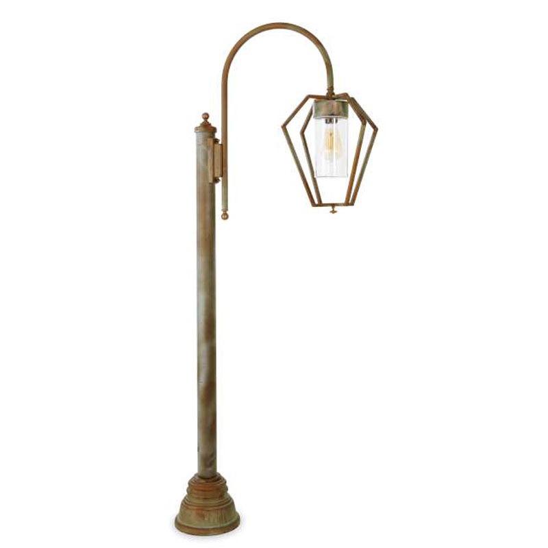 Gemstone Small Lamp Post 3474 E27 Aged Copper Clear Glass - Broughtons ...