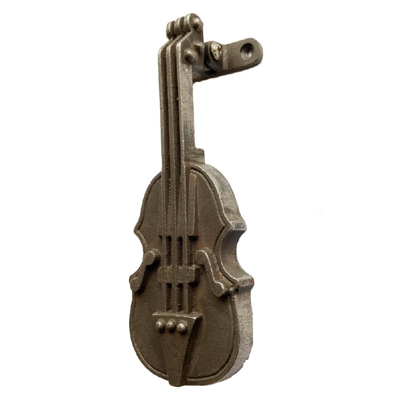 Violin/Fiddle Door Knocker Antique Iron - Broughtons Lighting & Ironmongery