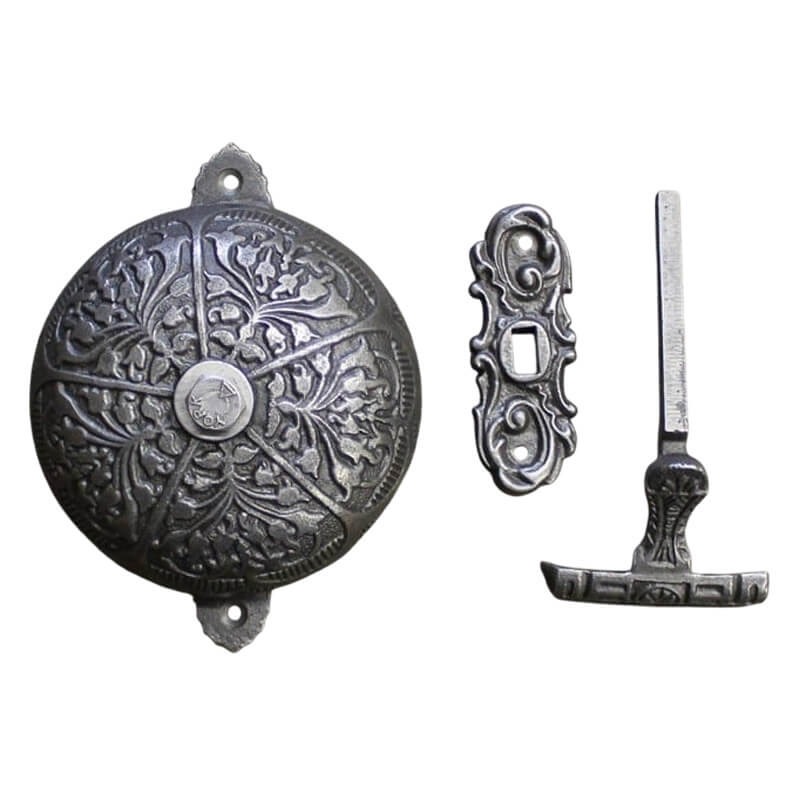 Victorian Rotary Bell Kit Antique Iron - Broughtons Lighting & Ironmongery